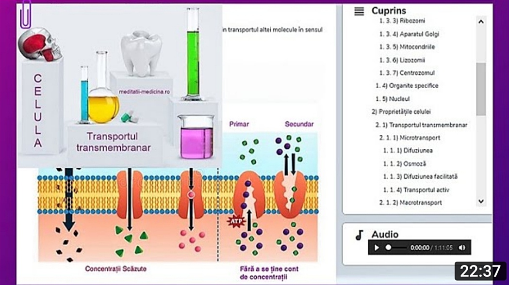 Celula - video explicativ - Transport Transmembranar - meditatii ...