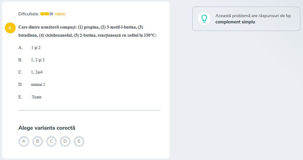 Compuși cu o grupare funcțională (derivați halogenati, alcooli/fenoli ...