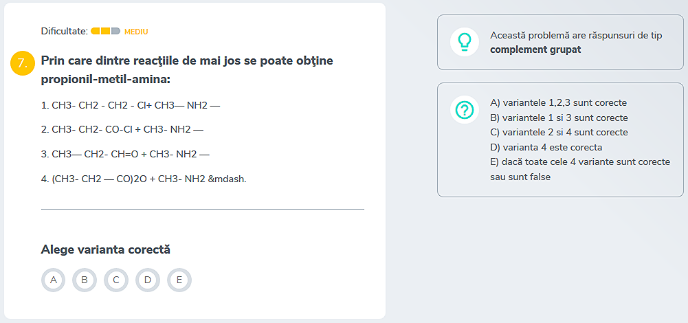 Compuși cu o grupare funcțională (derivați halogenati, alcooli/fenoli ...